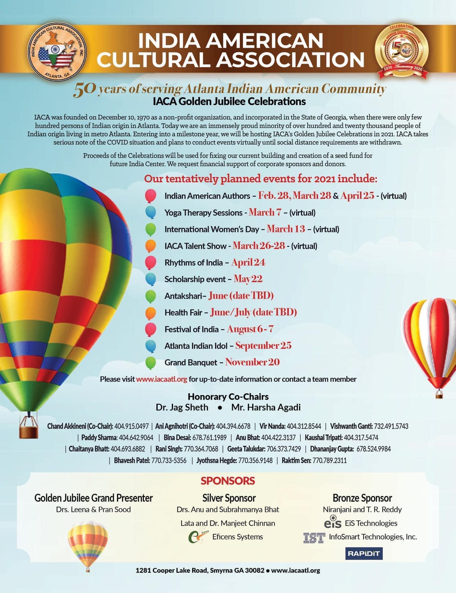 Events | India American Cultural Association